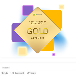 Microsoft Summer Bootcamp badge collection | ThankyouGold