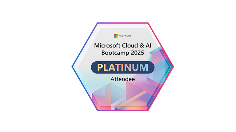 Microsoft Cloud & AI Bootcamp – Platinum Badge