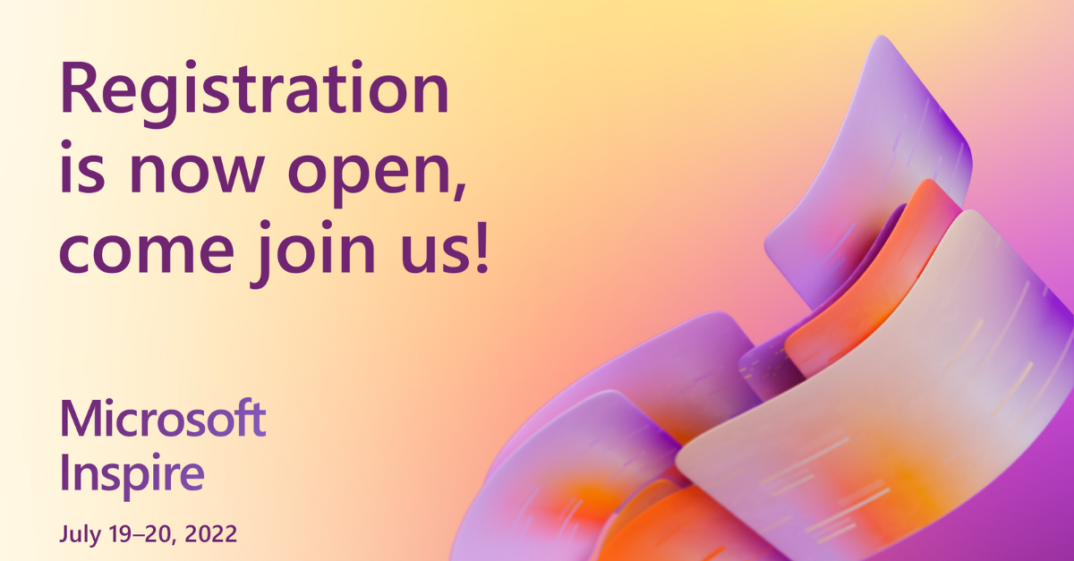 Register Now for Microsoft Inspire! | Microsoft