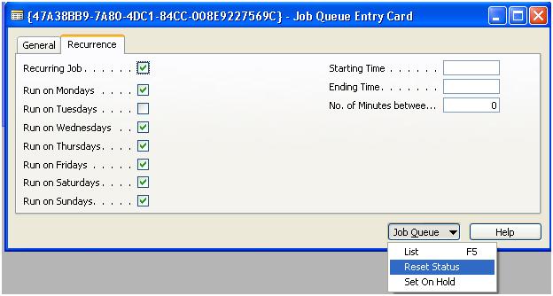 How to Set Up Job Queue in Microsoft Dynamics NAV 5.0 - Microsoft Dynamics 365 Blog