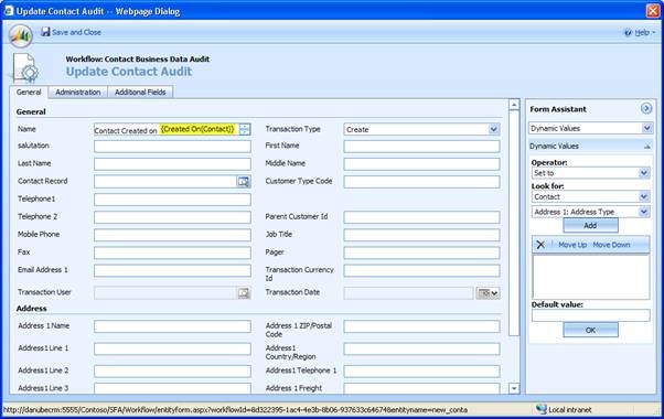 Use Workflow To Configure Business Data Auditing In Microsoft Dynamics Crm 40 Microsoft