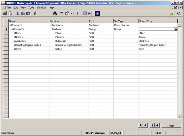 How to set dynamically the Key and Sort Order for the pages using NAV ...