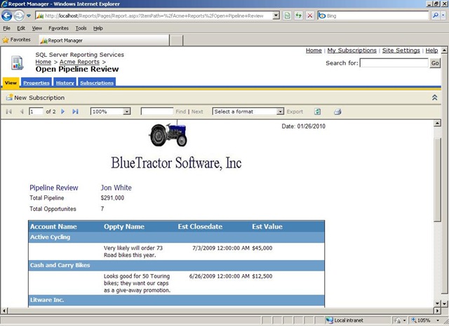 Using Microsoft SQL Reporting Services with Microsoft CRM Online ...