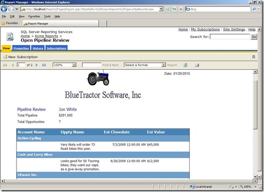 Using Microsoft SQL Reporting Services with Microsoft CRM Online ...