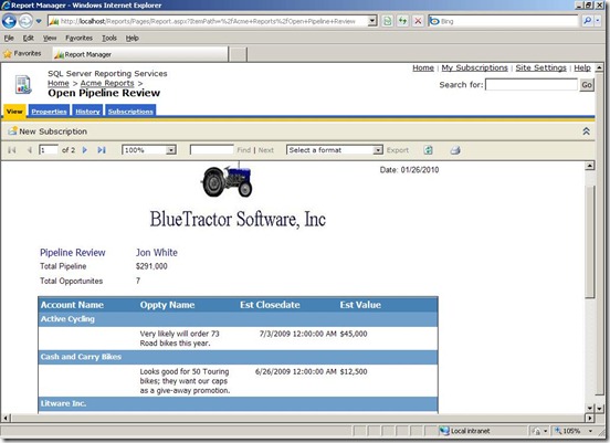 Using Microsoft SQL Reporting Services with Microsoft CRM Online ...