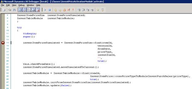 Sales and purchase prices in relation to the item price setup in ...