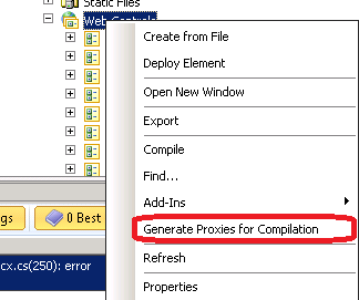AX 2012 Compile error in Web Control after you updated the proxies in Visual Studio - Microsoft ...