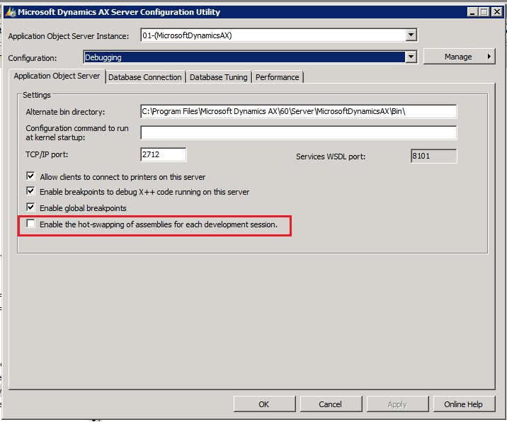 CLRObject could not be created error when entering Tools/Options in Microsoft Dynamics AX 2012 ...