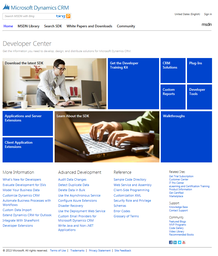 Visit the New Developer Center! - Microsoft Dynamics 365 Blog