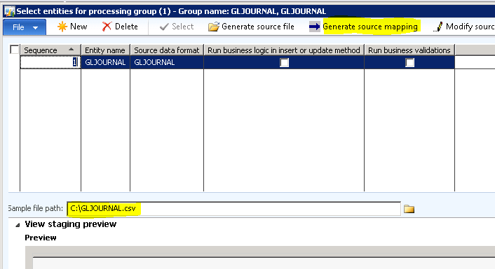Importing a General Journal using Data Import/Export Framework AX 2012 - Microsoft Dynamics 365 Blog