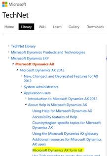 AX Content: Microsoft Dynamics AX form list - Microsoft Dynamics 365 Blog