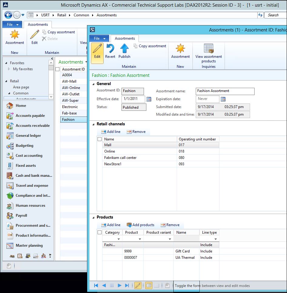 AX 2012 R2-R3 - Creating a new Retail product and syncing this to an ...
