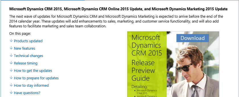 CRM 2015 prerelease content is here! - Microsoft Dynamics 365 Blog