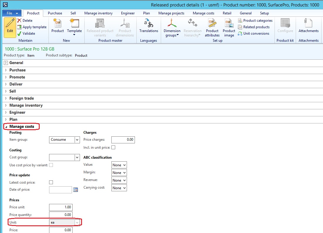 Quantities in purchase order and inventory transaction - Microsoft ...