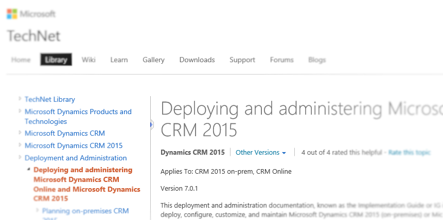 Introducing the first update to the Deploying and Administering CRM ...