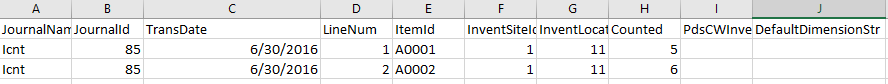 How To Use Dixf To Import An Inventory Counting Journal Into Ax 2012 From An Excel Source File