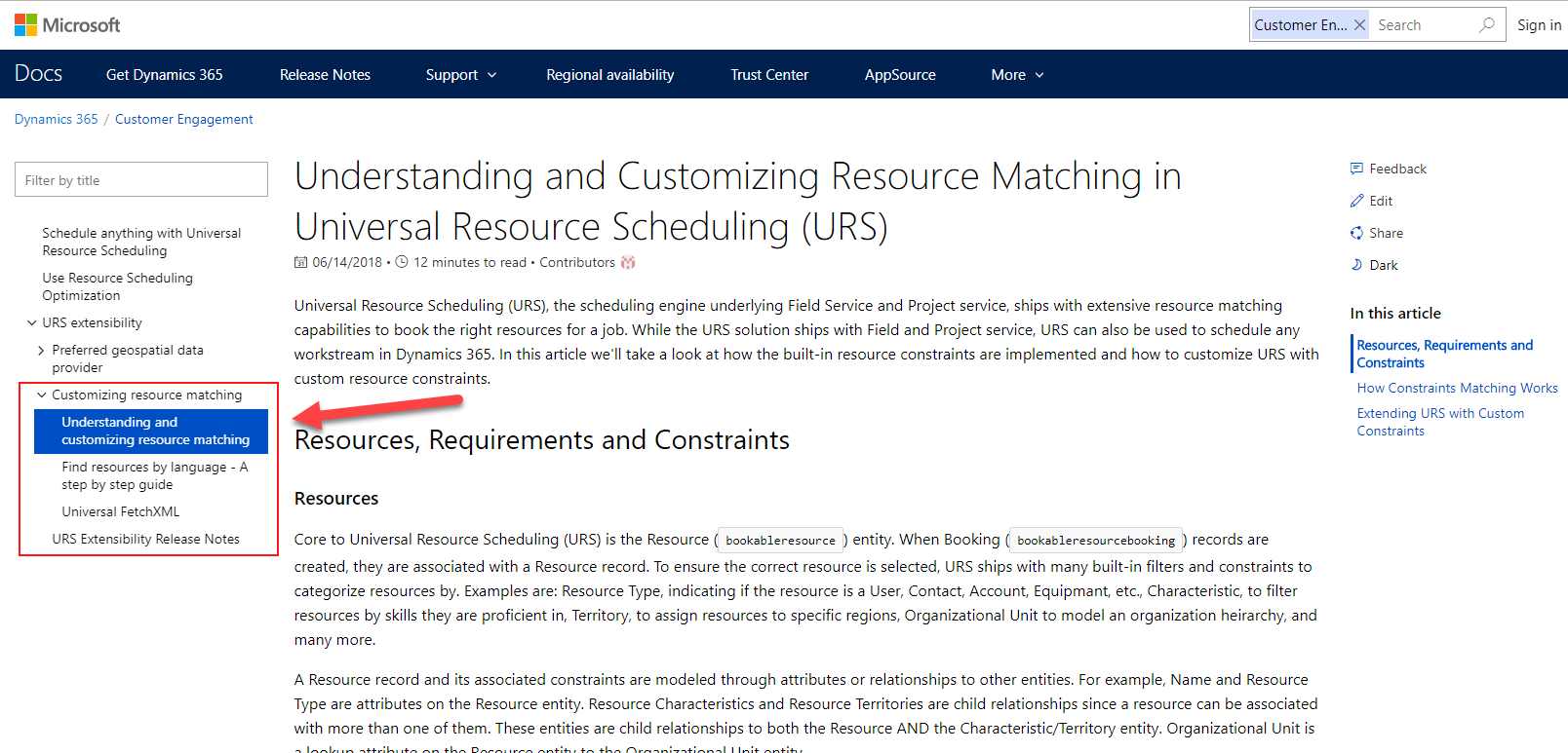 Universal Resource Scheduling Extensibility Documentation Released Microsoft Dynamics 365