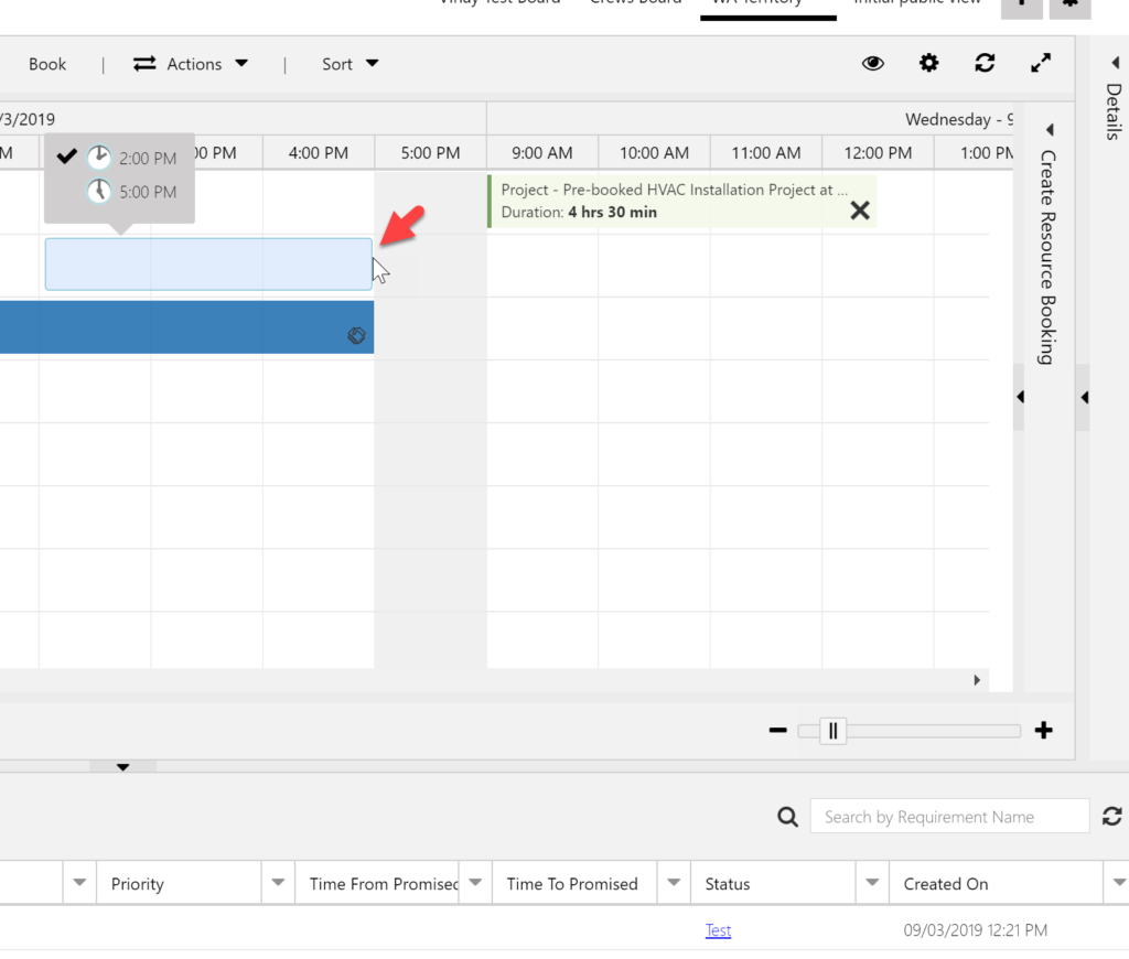 Block time off for resources on the schedule board without changing the ...