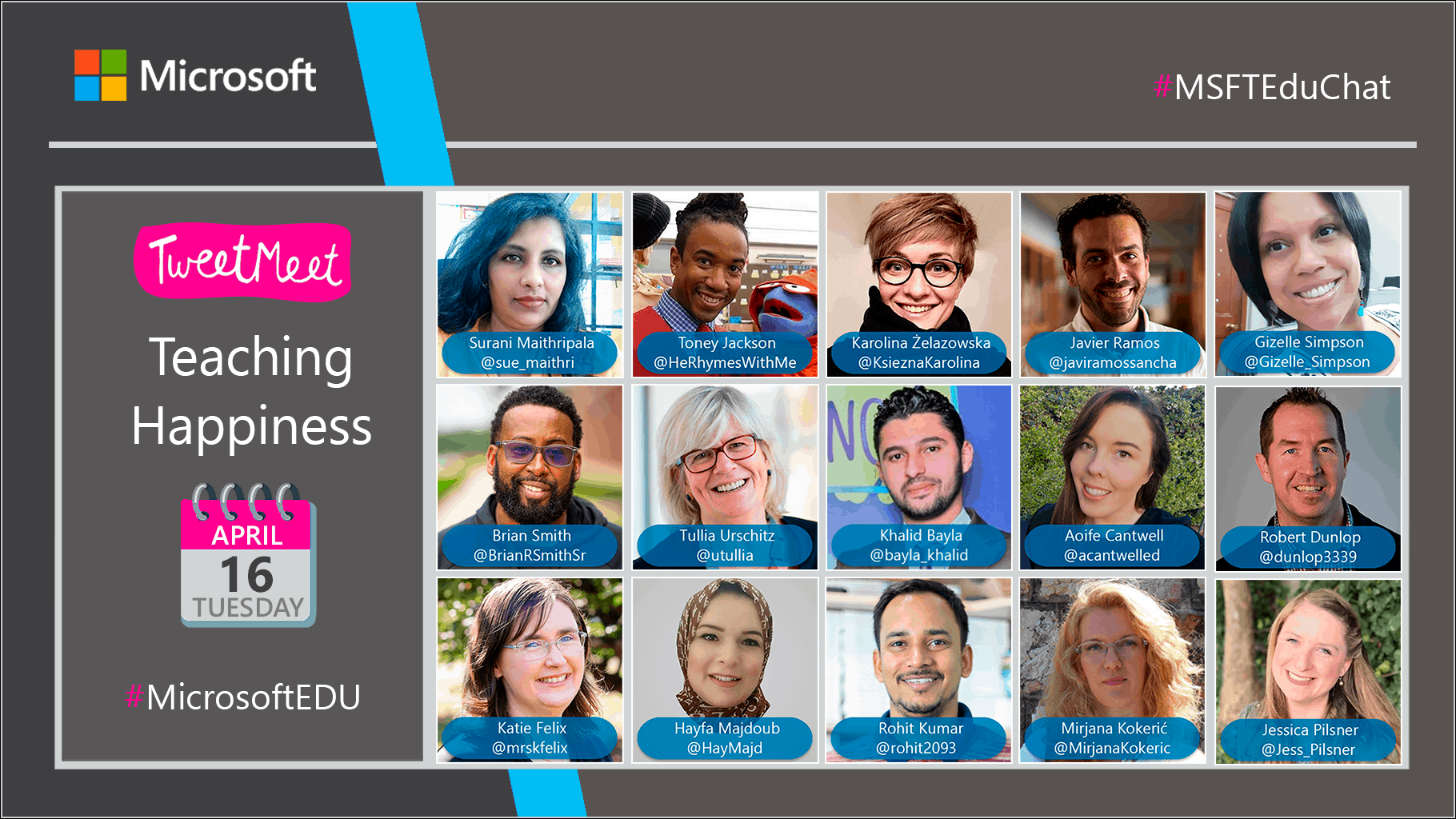 Teaching happiness around the world in the #MSFTEduChat TweetMeet on ...