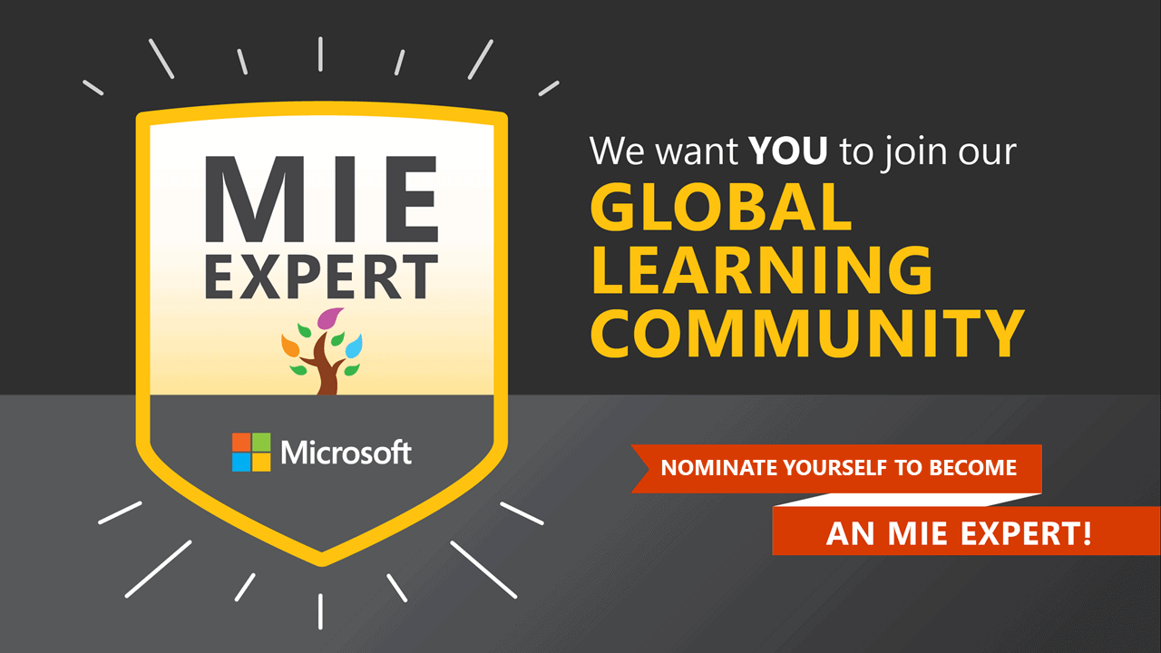 Join the new class of Microsoft Innovative Educator Experts | Microsoft Education Blog