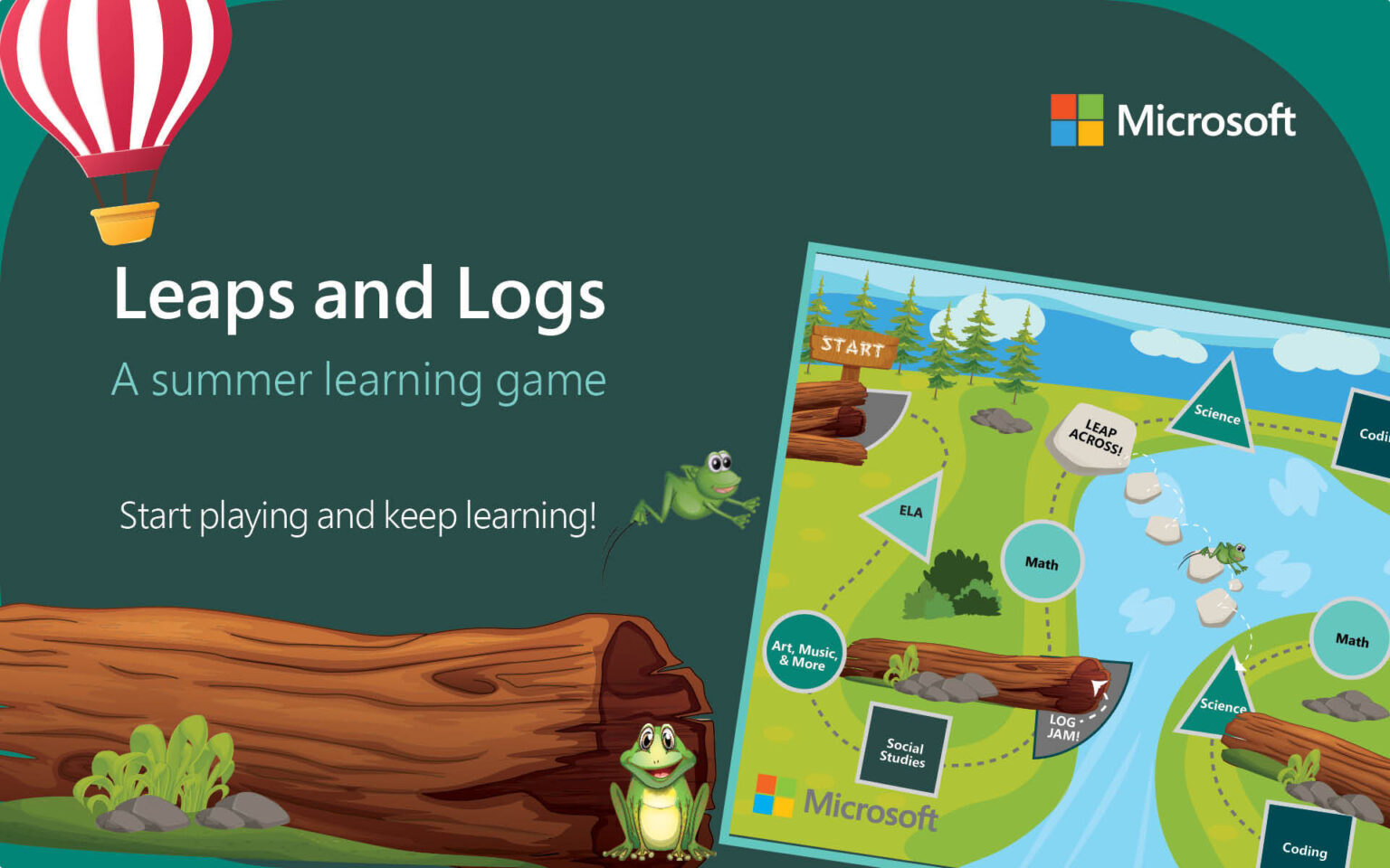 Leaps and Logs: A summer learning game for students from Microsoft ...