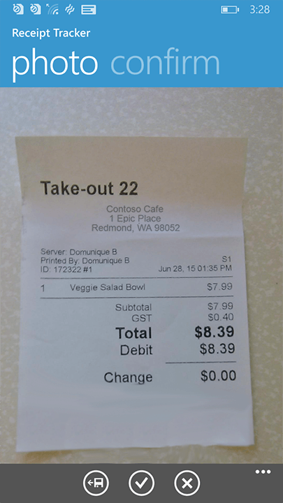 Microsoft Garage: Receipt Tracker