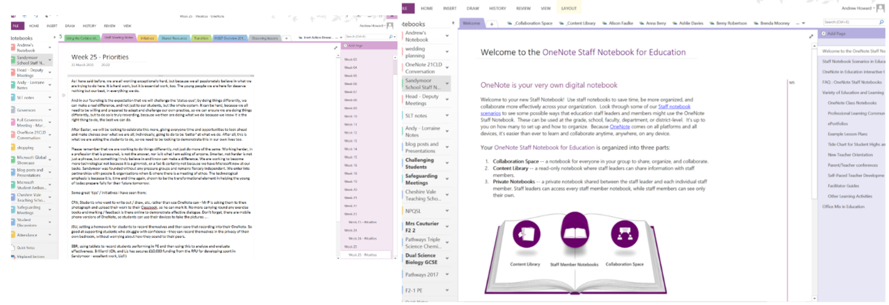 OneNote Staff Notebooks—streamlining the administration of a school ...