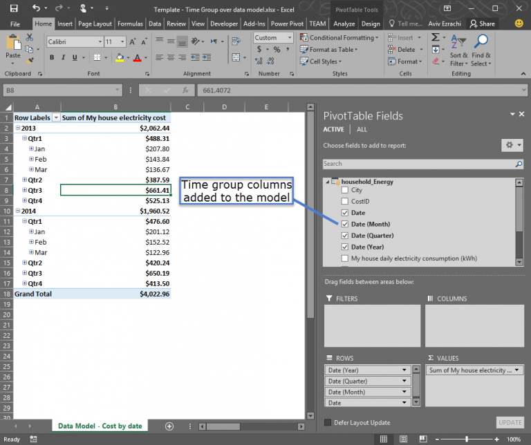 Time grouping enhancements in Excel 2016 | Microsoft 365 Blog