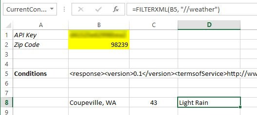 Use Webservice functions to automatically update Excel 2013 ...