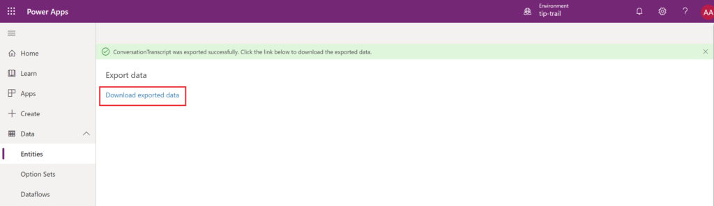 View, export, and manage retention time of your bot conversation ...