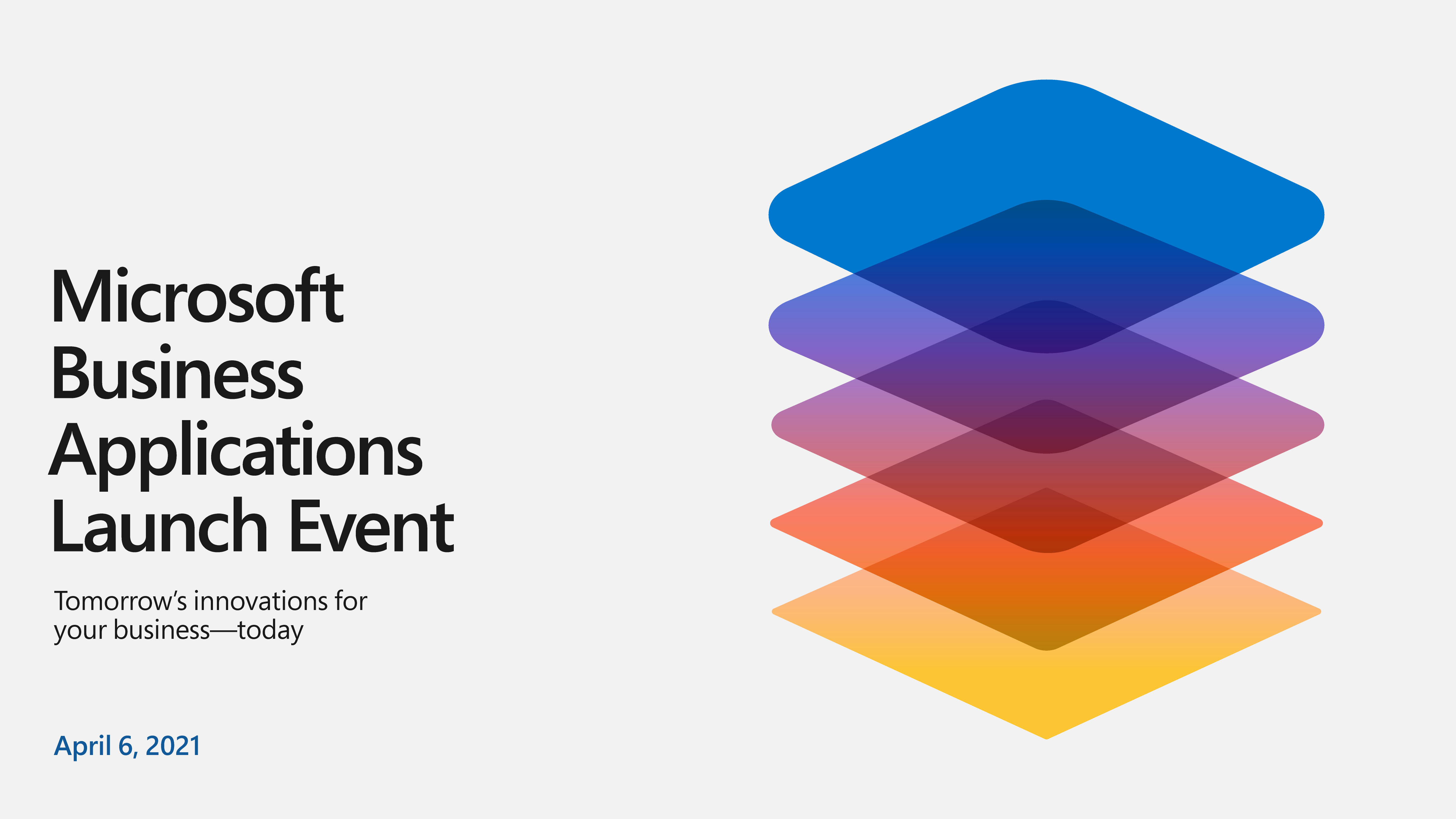 Microsoft Business Applications Launch Event | April 6, 2021 ...