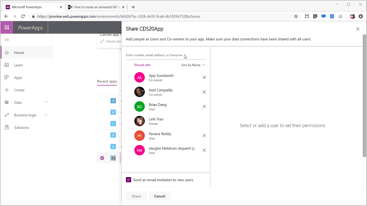 Sharing PowerApps with multiple users - Microsoft Power Platform Blog
