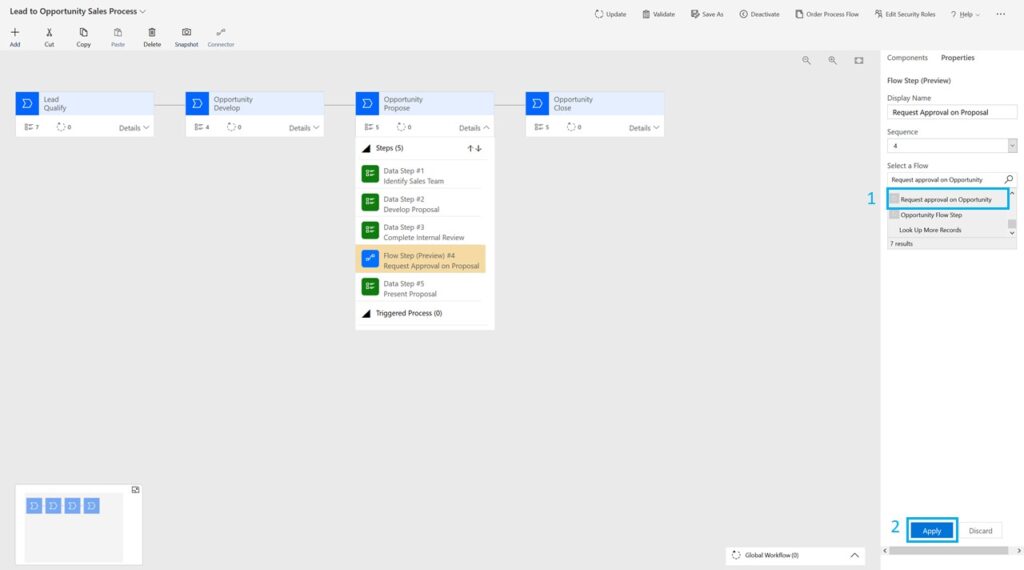 Preview Instant Flow steps in Business Process Flows - Microsoft Power ...