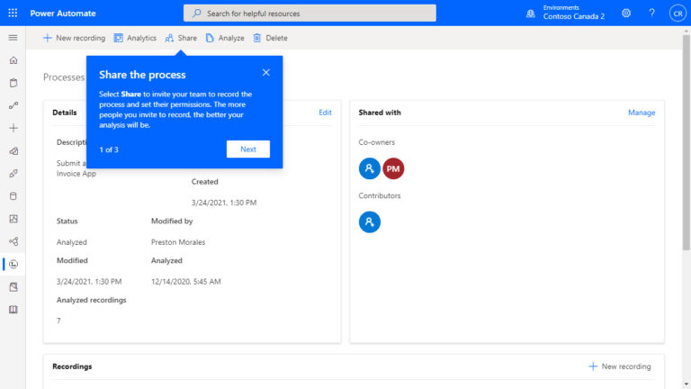 Process advisor updates in March 2021 - Microsoft Power Platform Blog