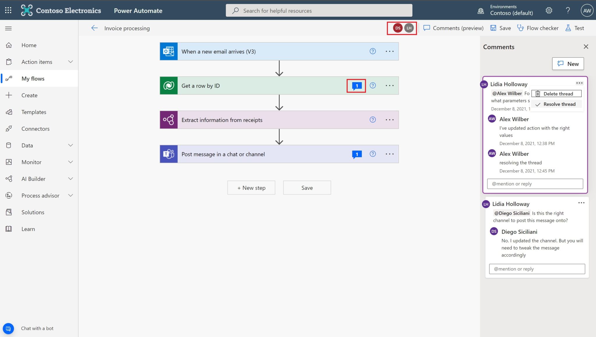 Collaborative comments in Power Automate - Microsoft Power Platform Blog
