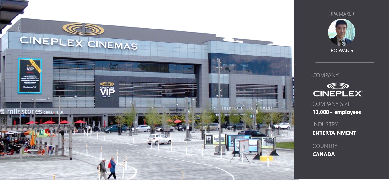 Cineplex drives digital transformation with Power Automate (RPA) led by citizen developers ...