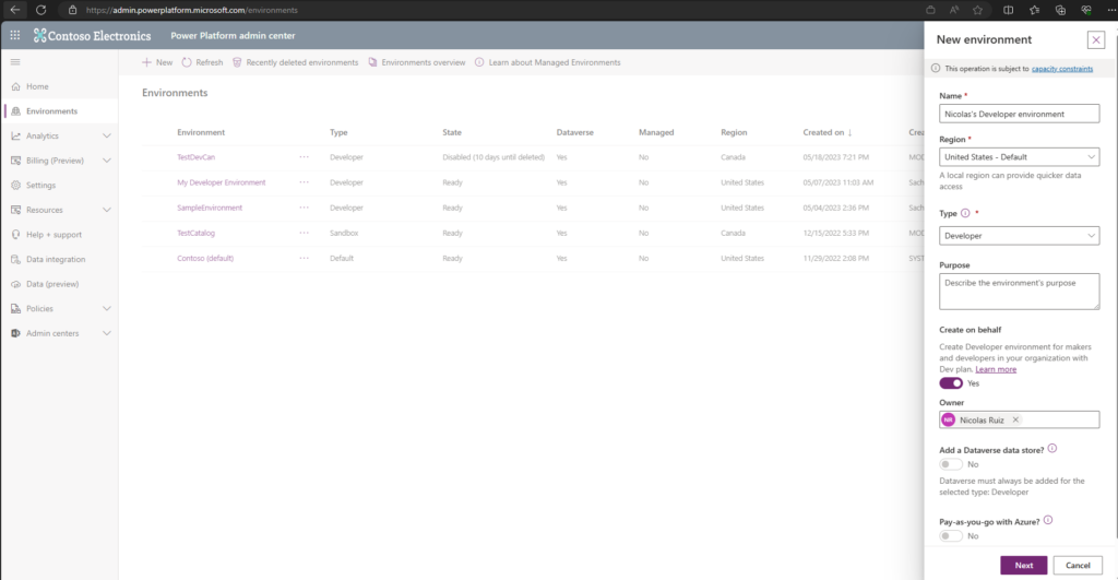 As a tenant-level admin, enable your makers with Developer Environments - Microsoft Power ...