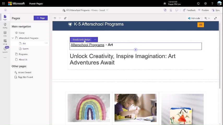 Build custom page layouts in Power Pages design studio - Microsoft Power Platform Blog