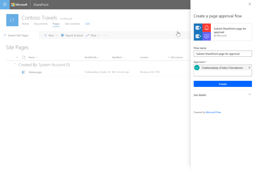 Filter resources in the Flow portal, SharePoint page approvals, and two ...