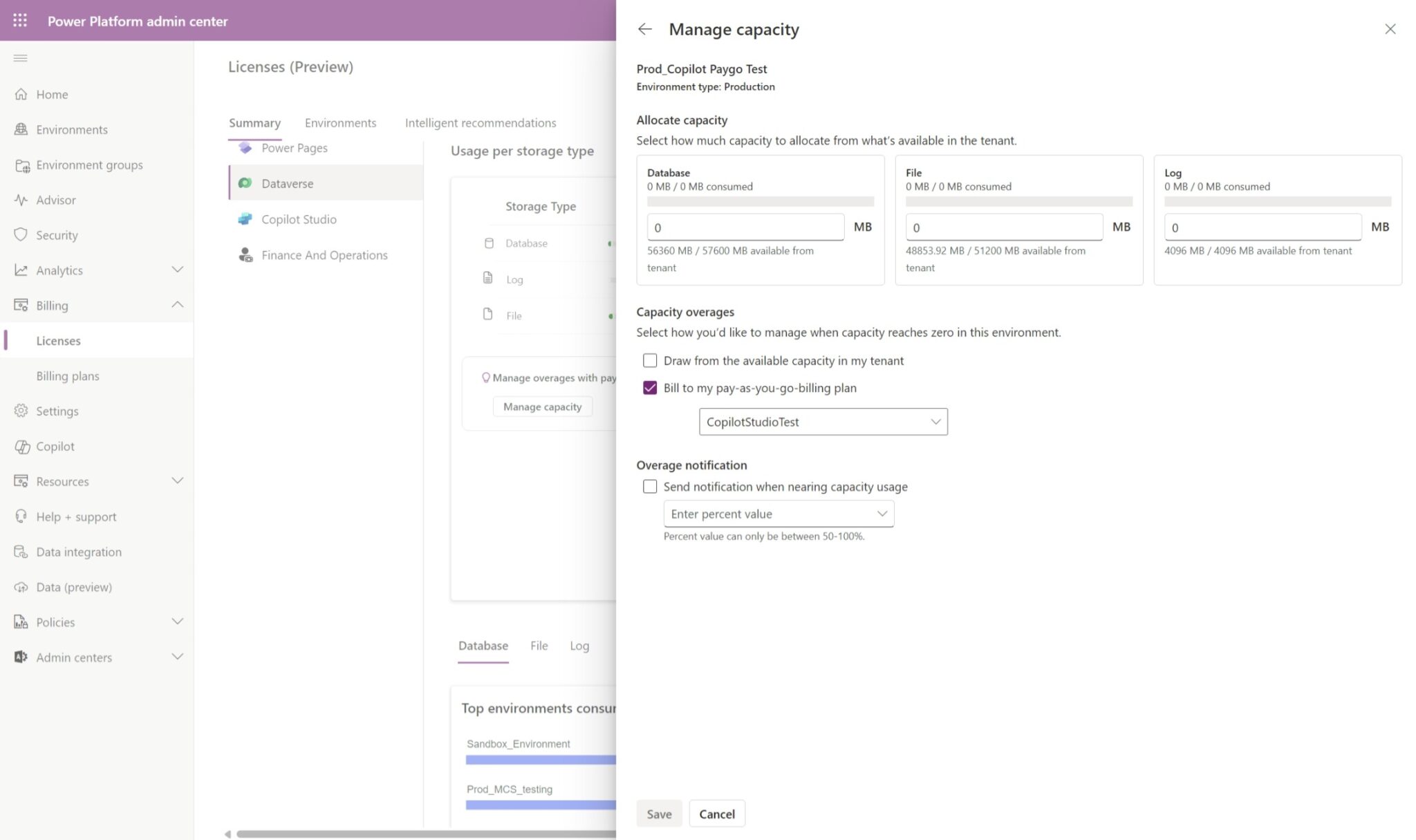 Seamless Capacity Management: PayGo for Overage - Microsoft Power Platform Blog