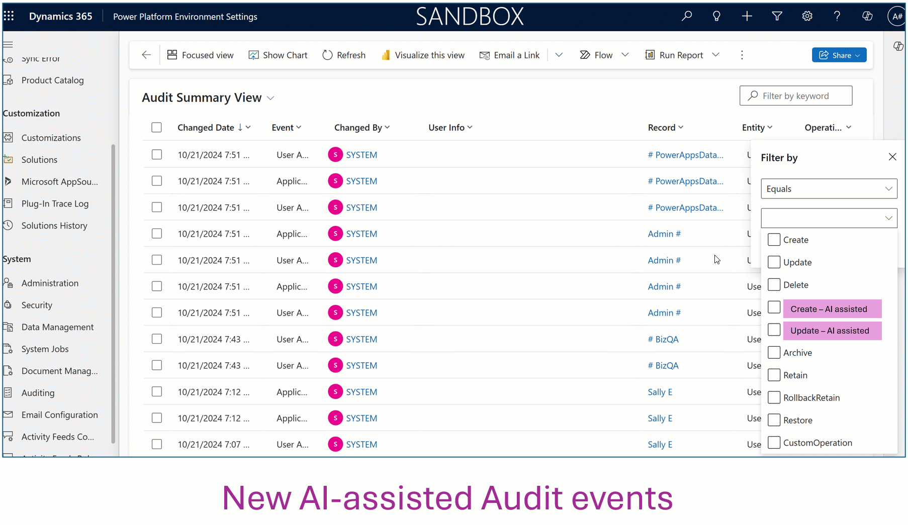 Dataverse Auditing: Enhancing Trust and Transparency in the Age of AI ...