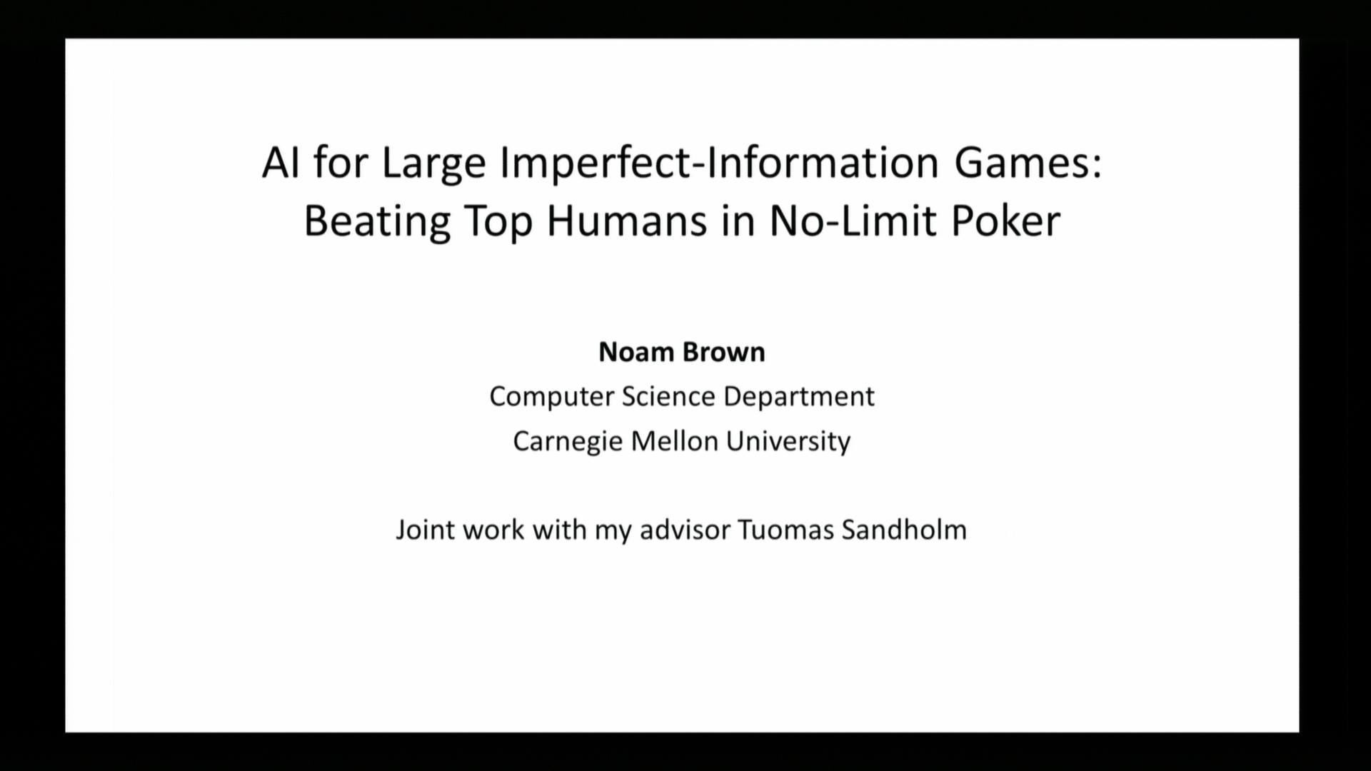 AI for Imperfect-Information Games: Beating Top Humans in No-Limit ...