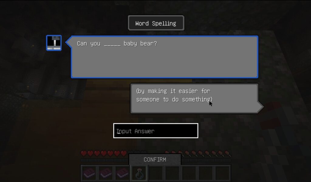 Minecraft Word Adventure - Microsoft Research: Try-it