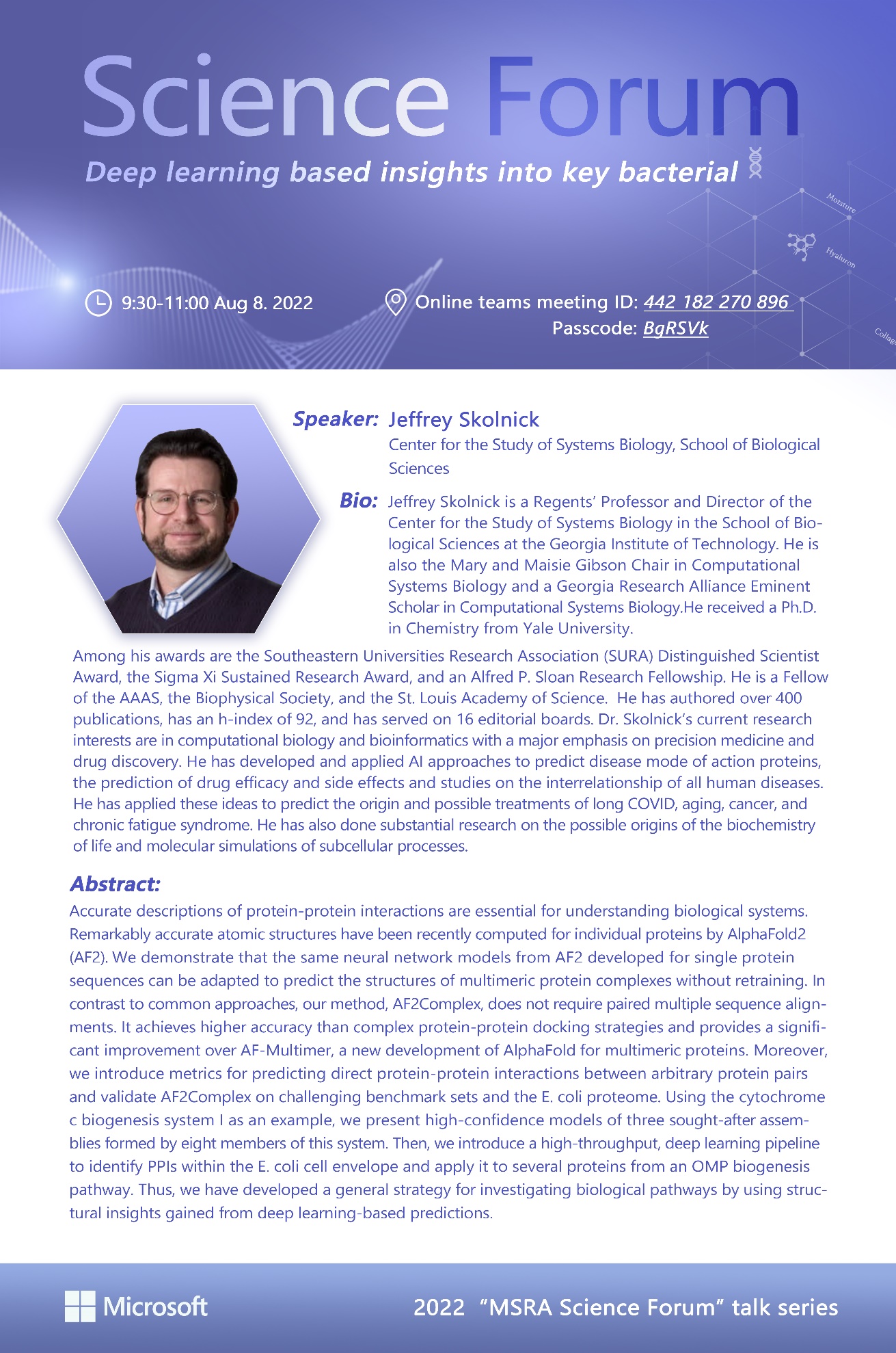 MSR Asia Science Forum - Microsoft Research