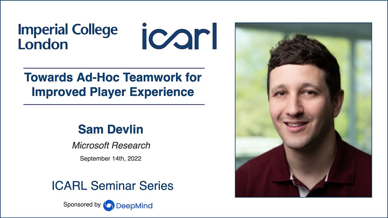 Towards Ad-Hoc Teamwork for Improved Player Experience | Sam Devlin ...