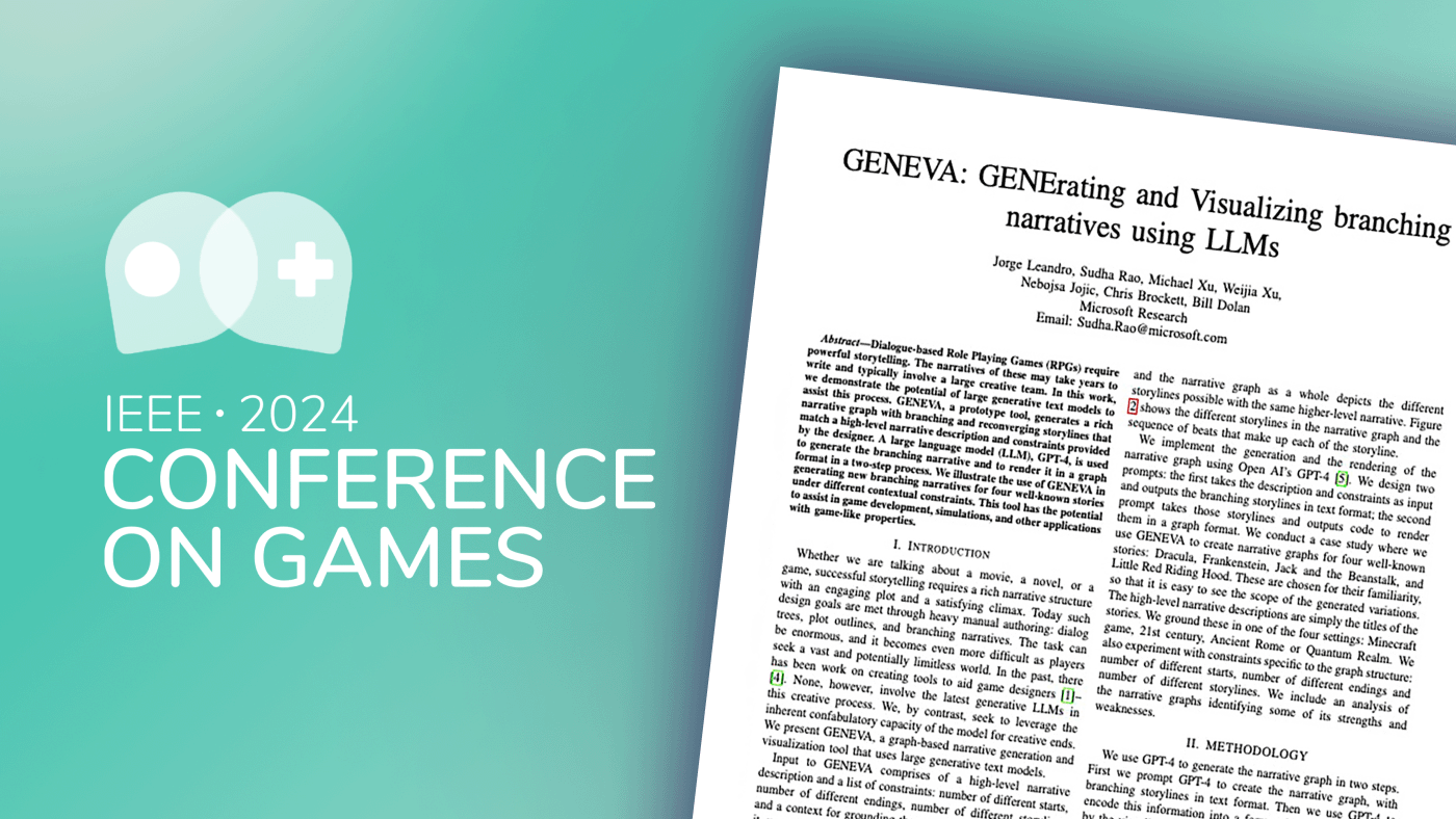 GENEVA uses large language models for interactive game narrative design ...