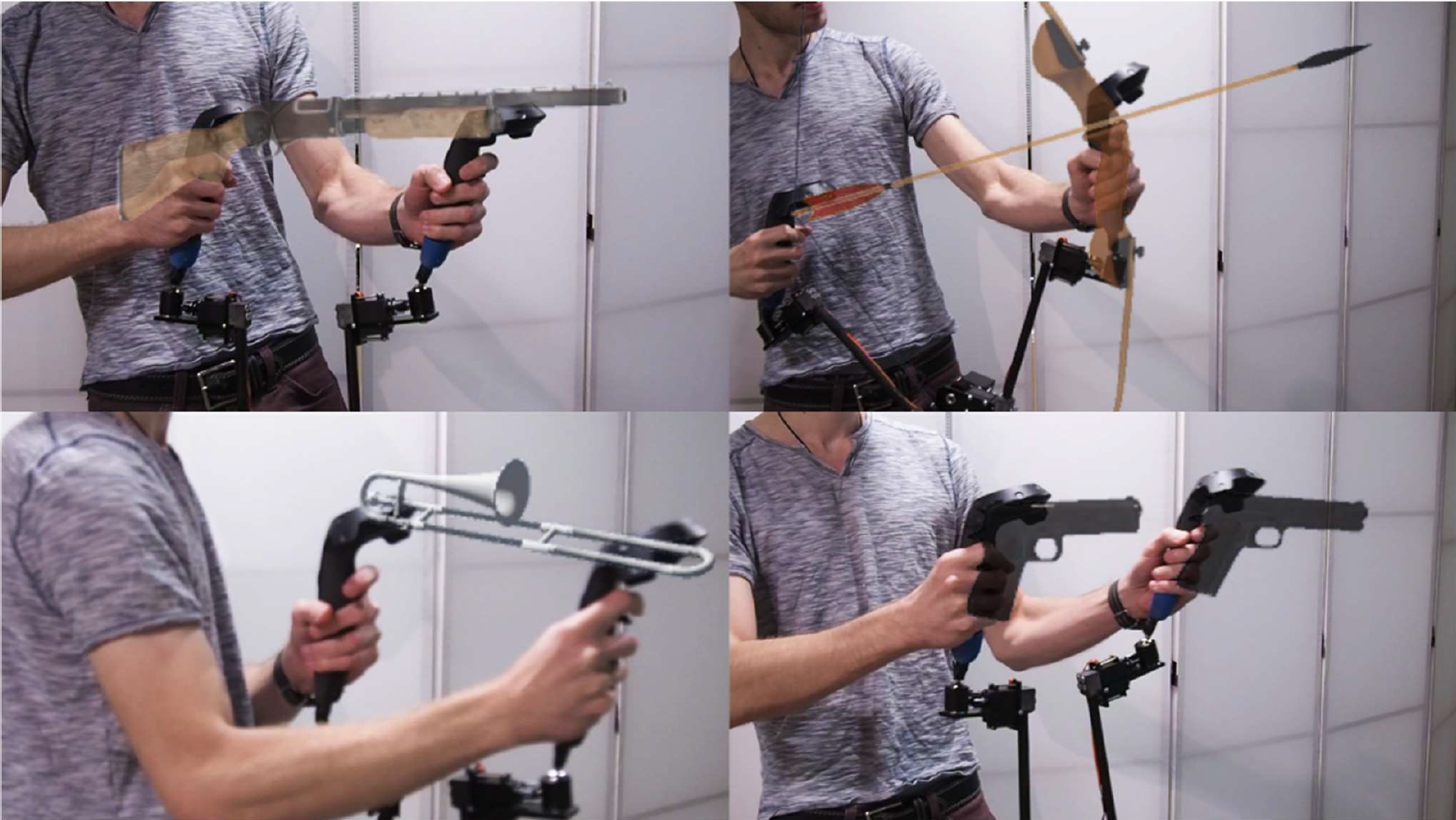 Haptic Links: Bimanual Haptics for Virtual Reality Using Variable ...