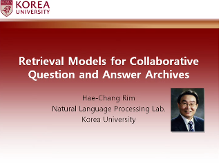 Retrieval Models for Collaborative Question and Answer Archives ...