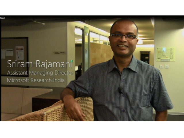 Sriram Rajamani: Assistant Director MSRI, talks about Microsoft ...