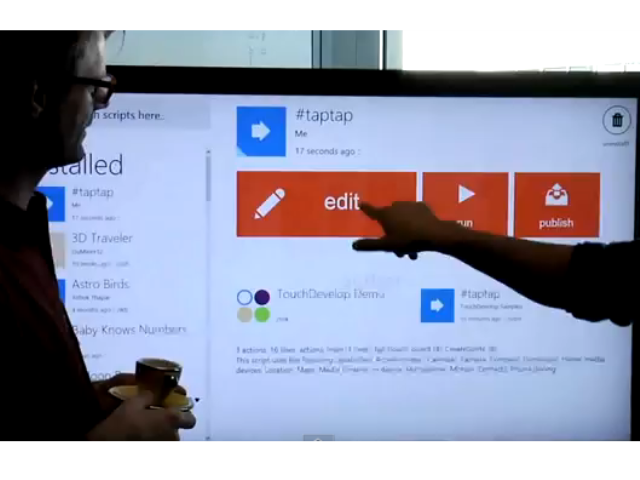 TouchDevelop: Create Apps Anywhere, on All Your Devices - Microsoft Research